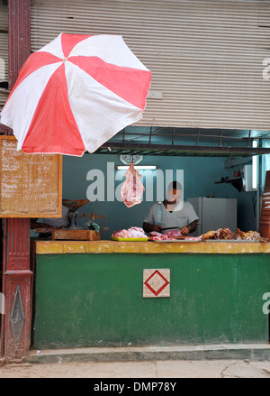 Cuba. Havana. Butcher's Shop Stock Photo - Alamy