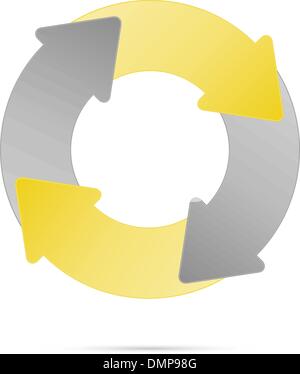 yellow cycle diagram Stock Vector Image & Art - Alamy