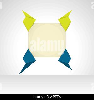 abstract folded square template Stock Vector Image & Art - Alamy
