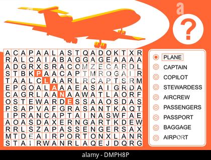 Educational game for kids. Word search puzzle with computer items. Kids ...