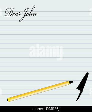 Dear John Letter Stock Vector Image & Art - Alamy