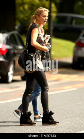 Alex Gerrard aka Alex Curran leaving the hairdressers in her husband's ...