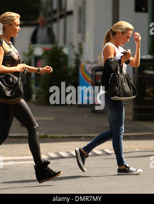 Alex Gerrard aka Alex Curran leaving the hairdressers in her husband's ...