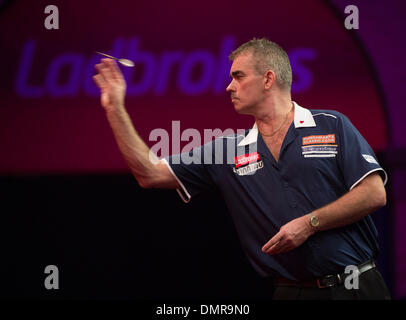 Steve Beaton during his match against Daryl Gurney on day nine of the ...