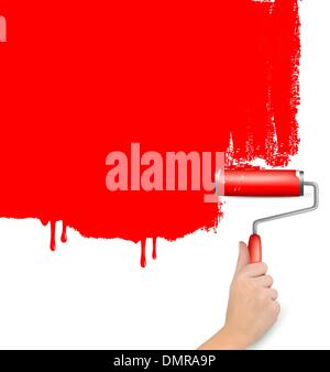 Roller for painting on white Stock Vector Image & Art - Alamy