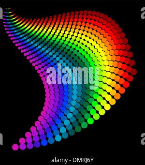 rainbow with dots color Stock Vector Image & Art - Alamy