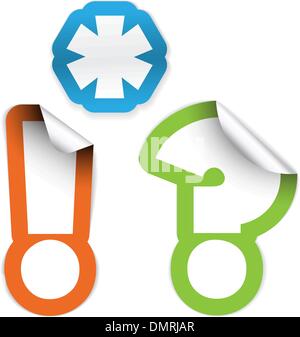 Green question mark and red exclamation point logo; Logo with ...