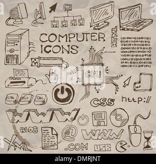 Mouse pointer set icons, grunge style Stock Vector Image & Art - Alamy