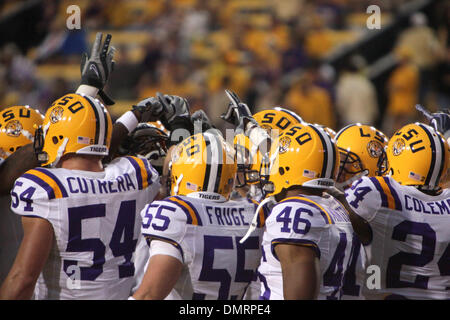 LSU takes the field during the game between the Florida Gators and the ...