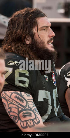 Kansas City Chiefs offensive tackle Wanya Morris (64) walks the ...