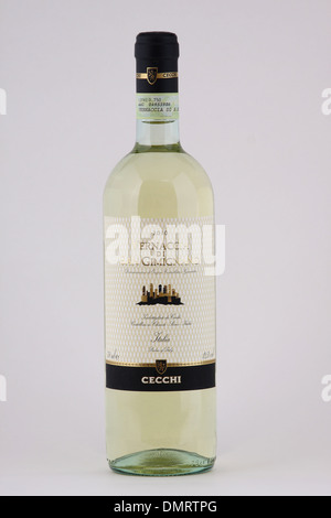 Bottle of Vernaccia di San Gimignano white DOC Italian wine of Tuscany ...