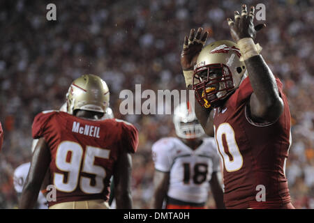 Florida State defensive lineman, Moses McCray, during Monday nights ...
