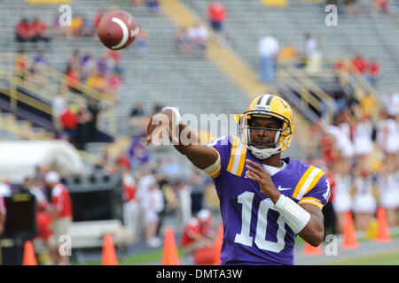LSU quarterback, Russell Shepard, prior to Saturday nights contest ...