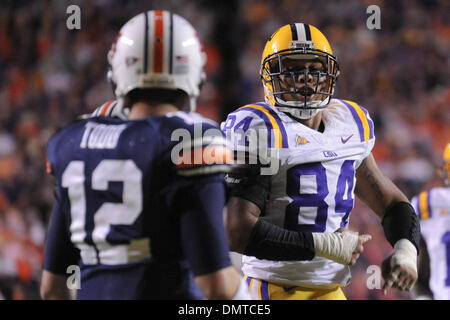 LSU defensive end, Rahim Alem, rushes the passer during Saturday nights ...