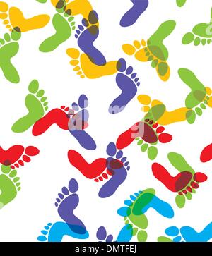 vector colorful feet background Stock Vector Image & Art - Alamy