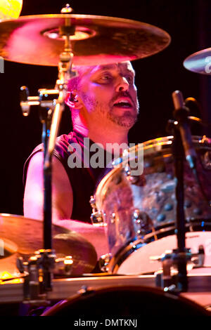 Scott Rockenfield, Queensryche drummer, performing onstage at the ...