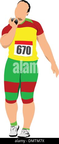 Woman Long-distance runner. Vector illustration Stock Vector Image ...