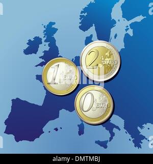 Euro zone map, Euro currency, European Union Stock Vector Image & Art ...