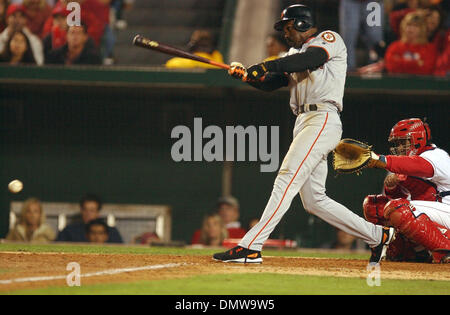 Oct 20, 2002 - Anaheim, CA, USA - San Francisco Giants pitcher RUSS ...