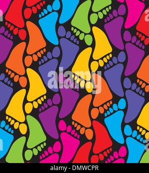 vector colorful feet Stock Vector Image & Art - Alamy