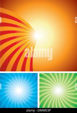 Spiral retro background with psychedelic swirl pattern. Vector groovy sun rays with vintage ...