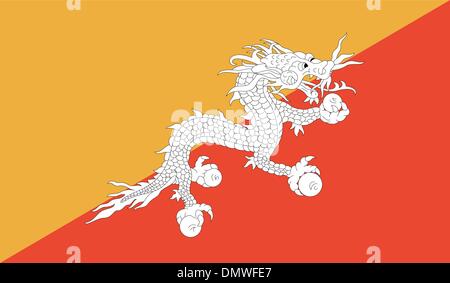 Bhutan flag design vector Stock Vector Image & Art - Alamy