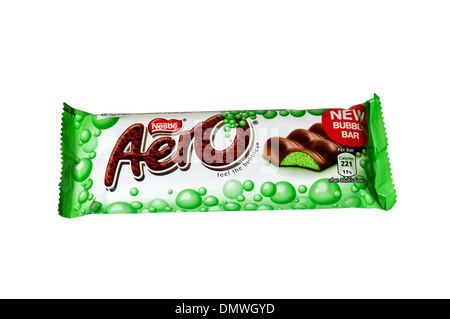 Nestle Mint Aero Chocolate Bar Stock Photo - Alamy