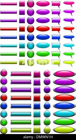 web button set Stock Vector Image & Art - Alamy
