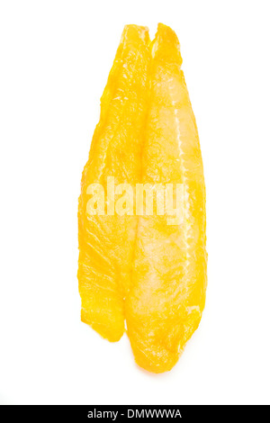 Smoked Vietnamese River Cobbler fish fillet isolated on a white studio ...