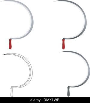 sickle icon vector design template in white background Stock Vector ...