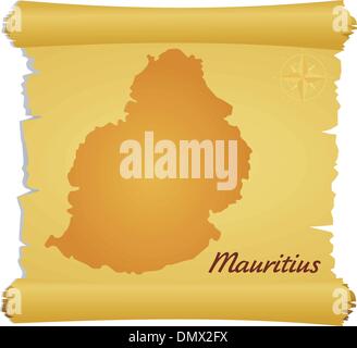 Mauritius map, folded paper with Mauritius map. Vector illustration Stock Vector Image & Art - Alamy