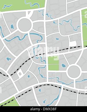 A vector illustration of city map Stock Vector Image & Art - Alamy