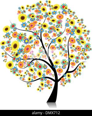 Floral tree beautiful for your design Stock Vector Image & Art - Alamy