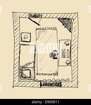 Redevelopment of apartment, sketch Stock Vector Image & Art - Alamy