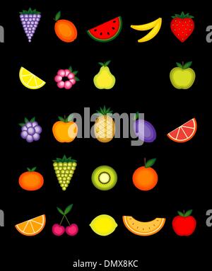 Energy fruits. Vector collection for your design Stock Vector Image ...
