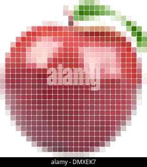 Isolated pixelated apple Stock Vector Image & Art - Alamy