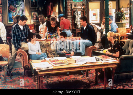 FRIENDS NBC/Universal TV series 1995/6 with Matt LeBlanc at right and ...