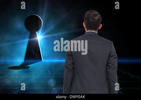 Composite image of keyhole Stock Photo - Alamy