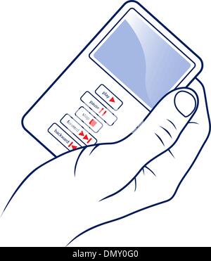 mp3 music player Stock Vector Image & Art - Alamy