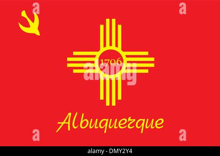 Albuquerque City Flag Stock Vector Image & Art - Alamy