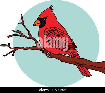 A very cute red crested cardinal bird in the shape of an egg ...