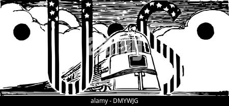 Metro Train Subway Express Intercity Cartoon Vector Illustration Stock ...