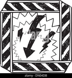 Electrical Shock Electrocution Symbol Sign Isolate On White Background ...