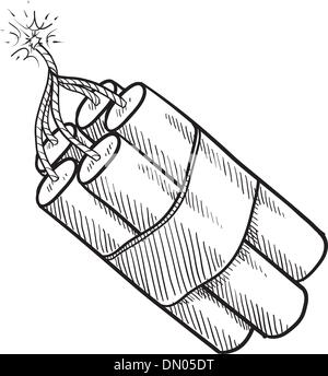 Mining lit dynamite vector illustration Stock Vector Image & Art - Alamy