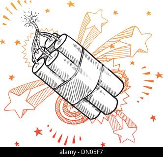 Mining lit dynamite vector illustration Stock Vector Image & Art - Alamy