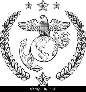 US Marine Corps rank insignia Stock Vector Image & Art - Alamy