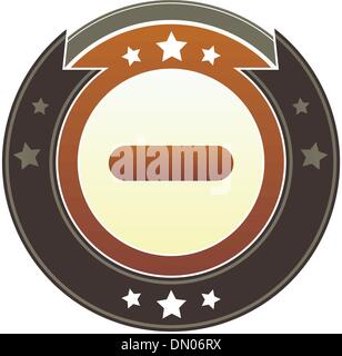 minus sign in circle vector icon. vector illustration of a solid minus ...