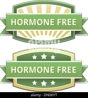 Hormone free icon. Certified quality product with no hormones, organic ...
