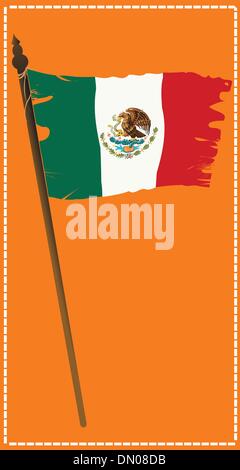 Mexico Star Flag. Mexican Star Shape Flag. Mexicanos Country National ...