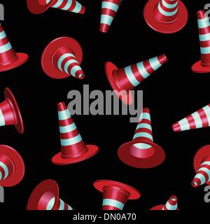 Seamless pattern of a traffic cones Stock Vector Image & Art - Alamy